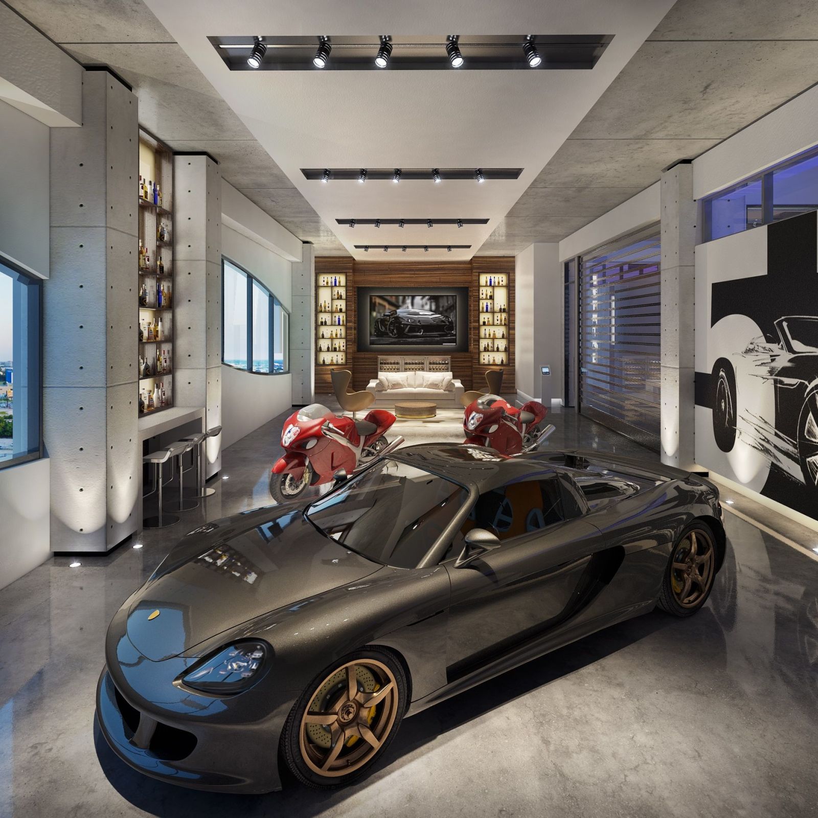 Birdman House And Cars